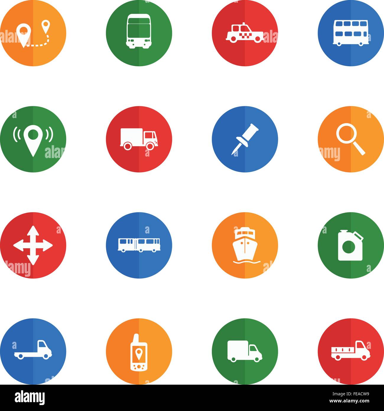 Navigation simply icons Stock Vector Image & Art - Alamy