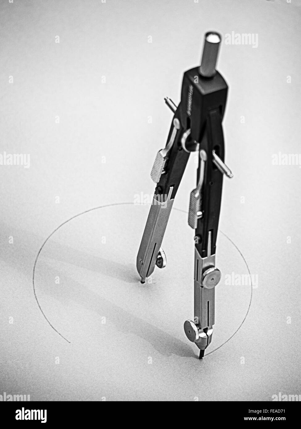 Drawing circle compass hi-res stock photography and images - Alamy