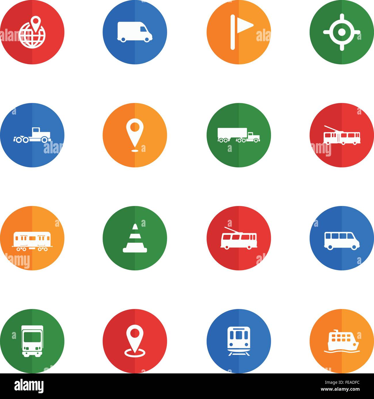 Navigation simply icons Stock Vector Image & Art - Alamy
