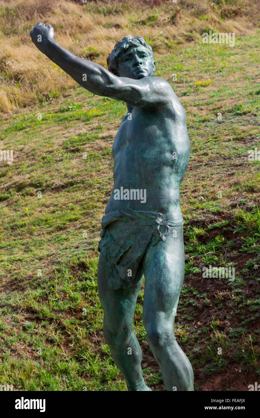 Bronze statue of a young man hi-res stock photography and images - Alamy