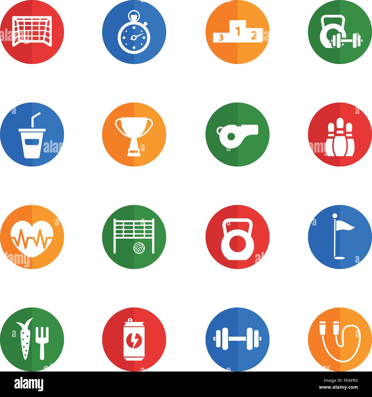 Sport simply icons Stock Vector Image & Art - Alamy