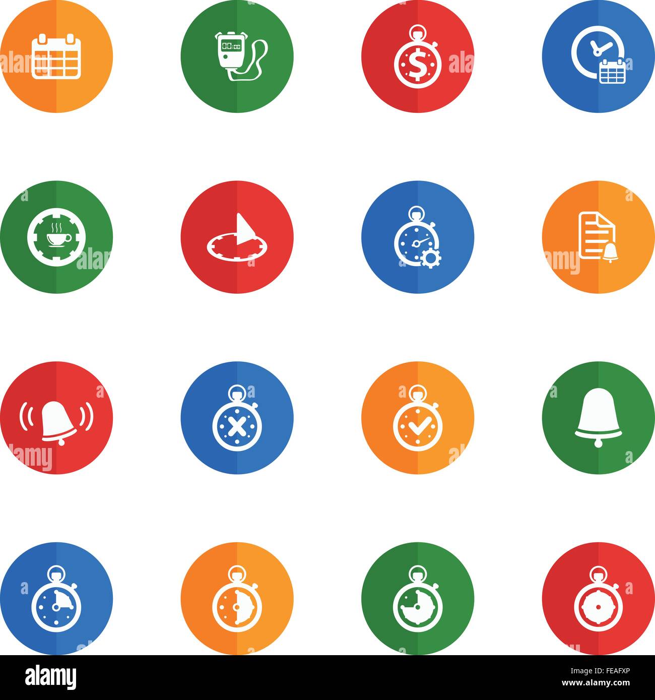 Time simply icons Stock Vector Image & Art - Alamy