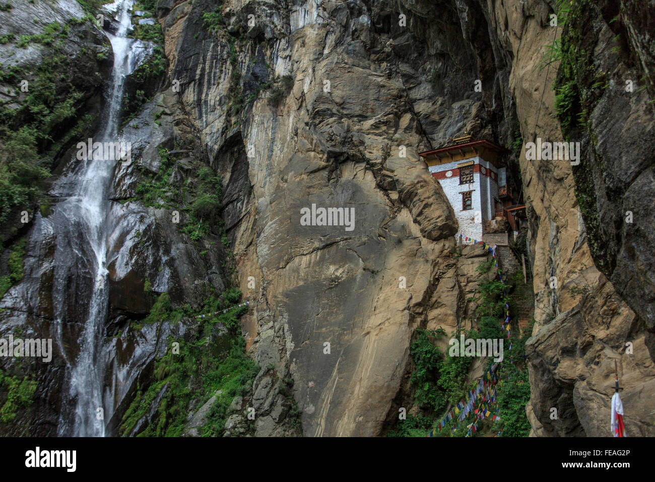 A waterfall near Taktsang monastery in Bhutan Stock Photo - Alamy