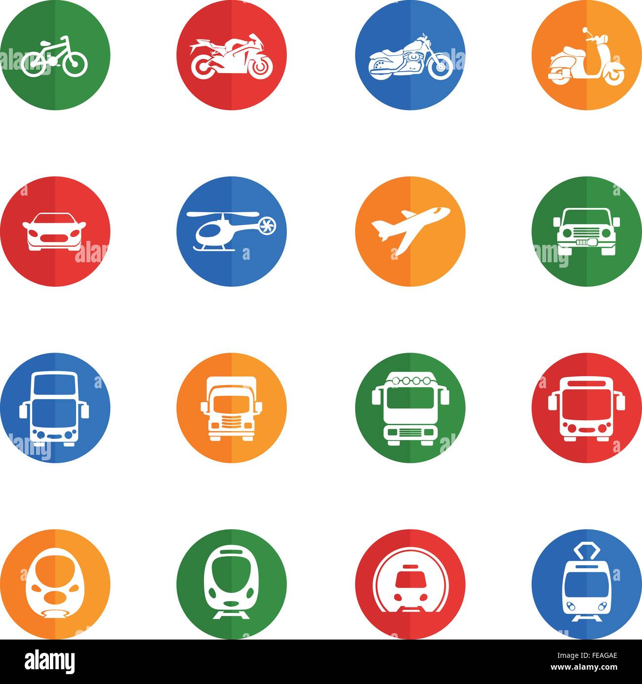 Transport mode icons Stock Vector Image & Art - Alamy