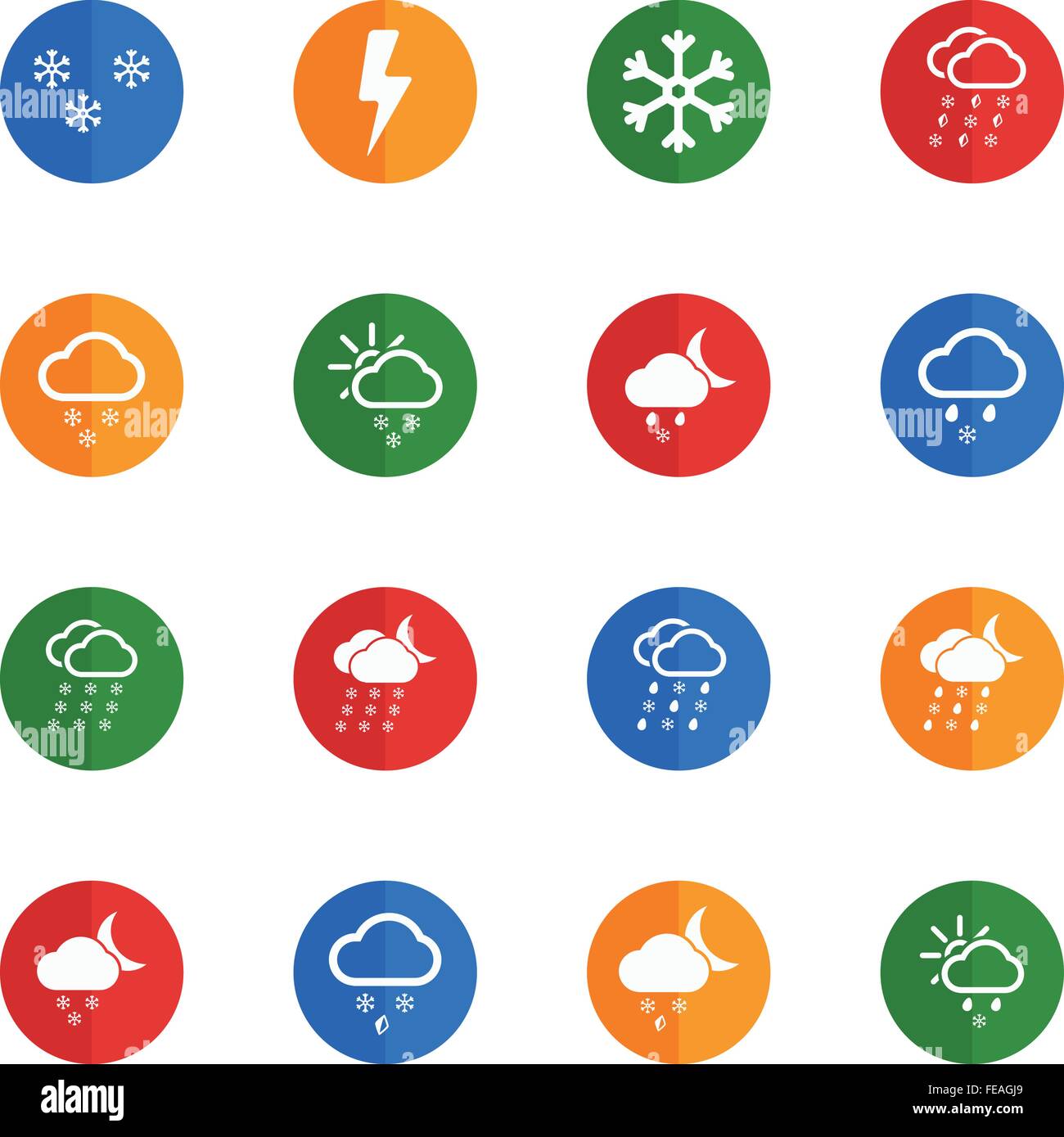 Weather simple vector icons Stock Vector Image & Art - Alamy