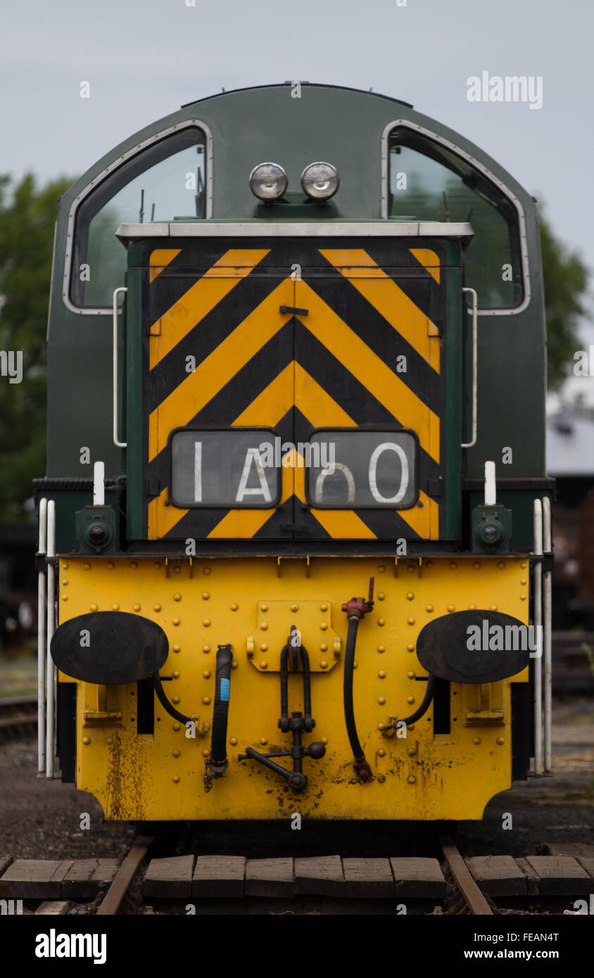 A front end shot of a Class 14 Teddy Bear diesel loco at Didcot Stock ...