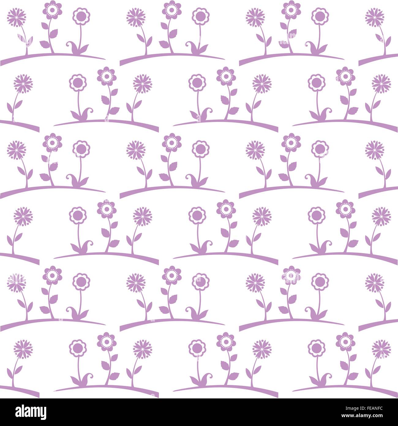 Seamless flower pattern Stock Vector Images - Alamy
