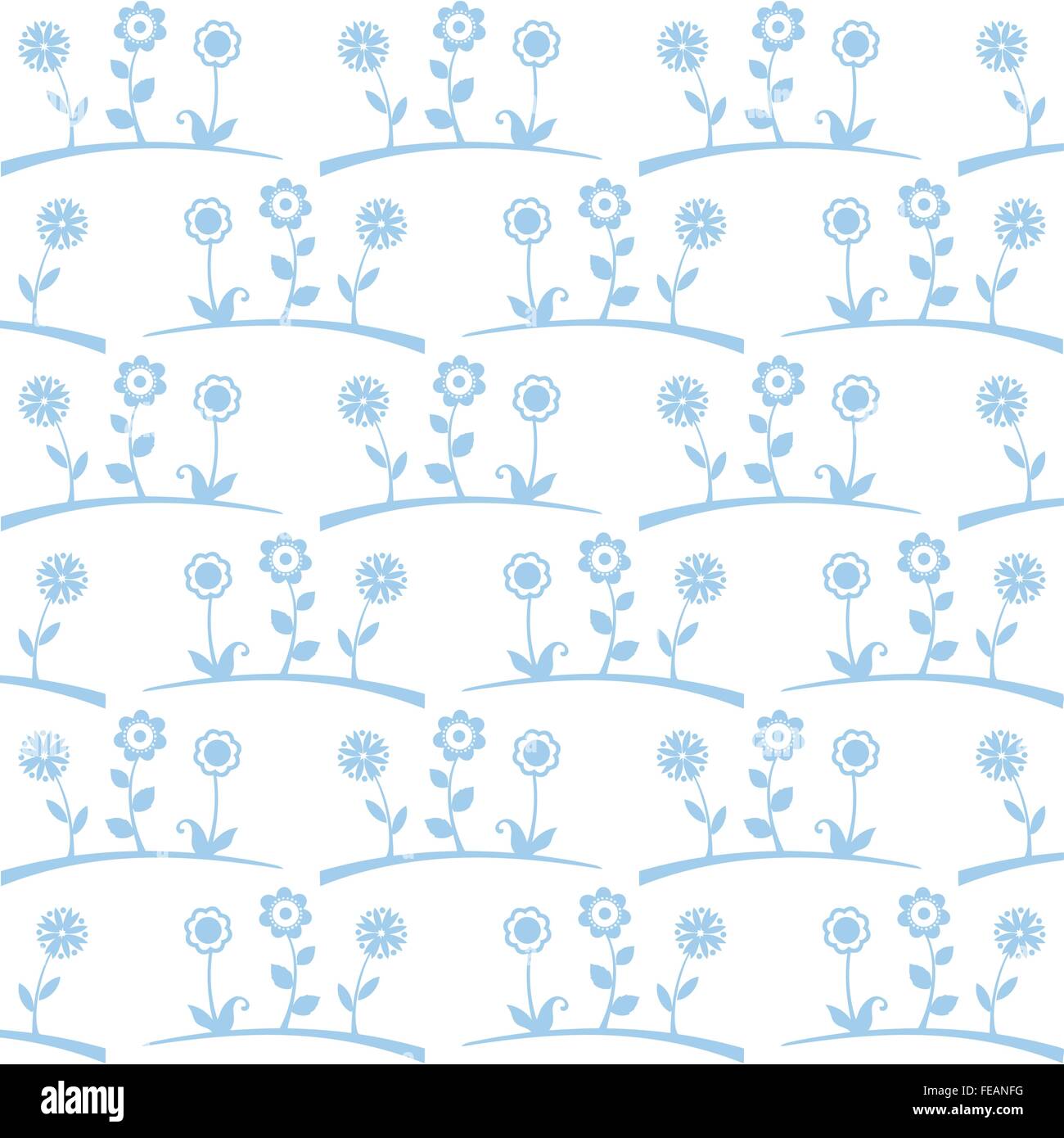 Seamless pattern of spring flowers Stock Vector Image & Art - Alamy