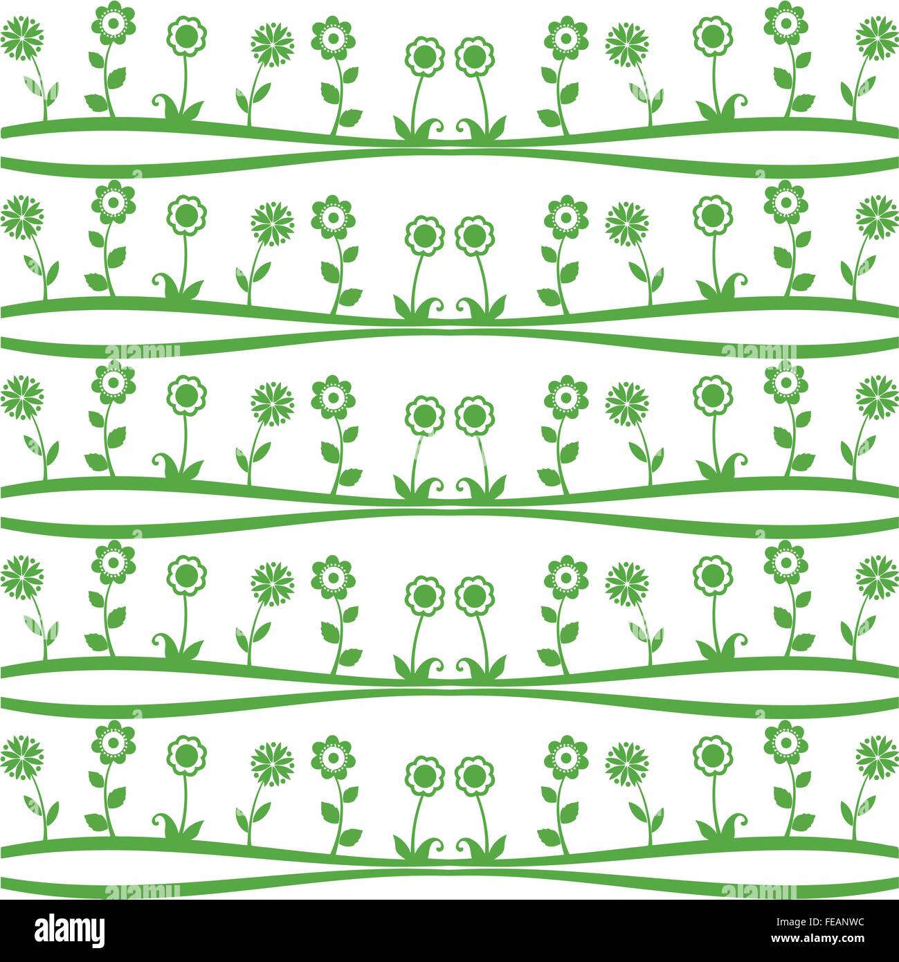 Seamless pattern of spring flowers Stock Vector Image & Art - Alamy