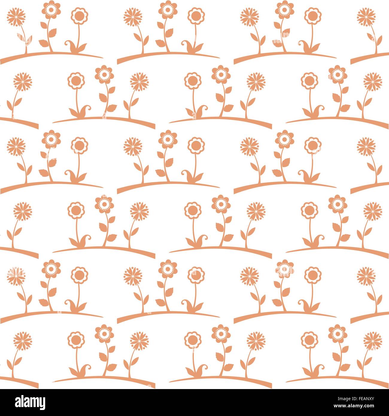 Seamless pattern of spring flowers Stock Vector Image & Art - Alamy