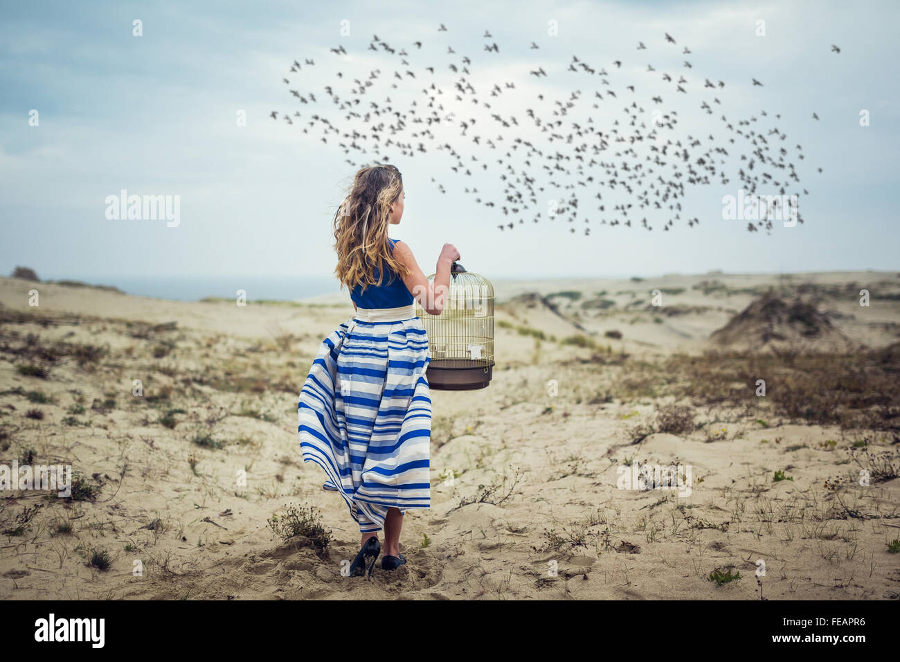 Girl bird hi-res stock photography and images - Alamy
