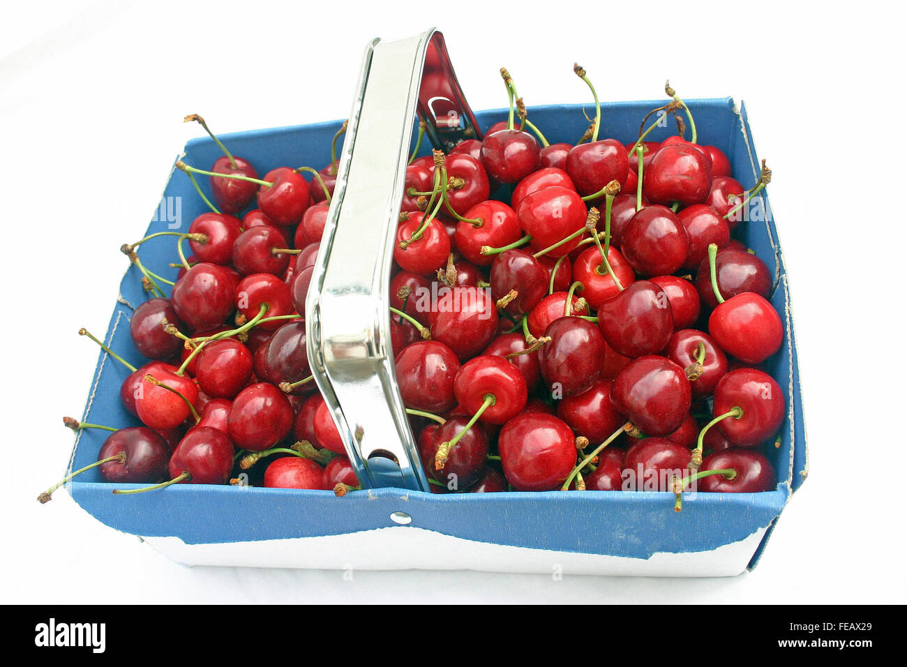 Isolated box of cherries hi-res stock photography and images - Alamy