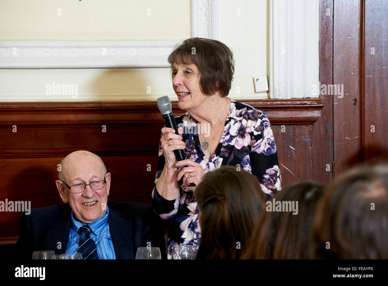 Leon and June Bernicoff at the Oldie of the Year Awards 2016 Stock ...