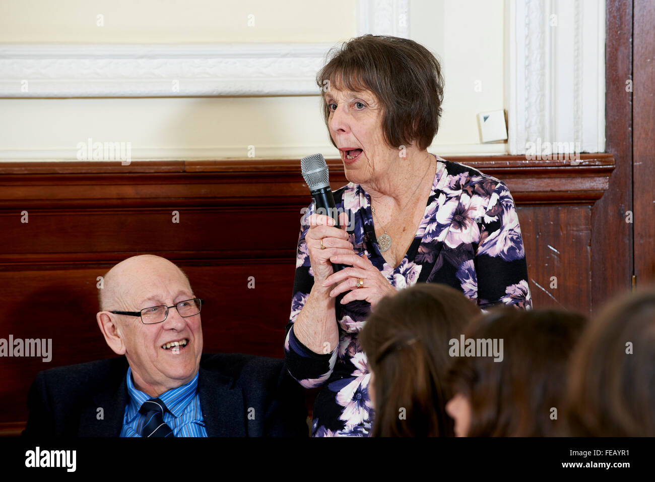 Leon and June Bernicoff at the Oldie of the Year Awards 2016 Stock ...