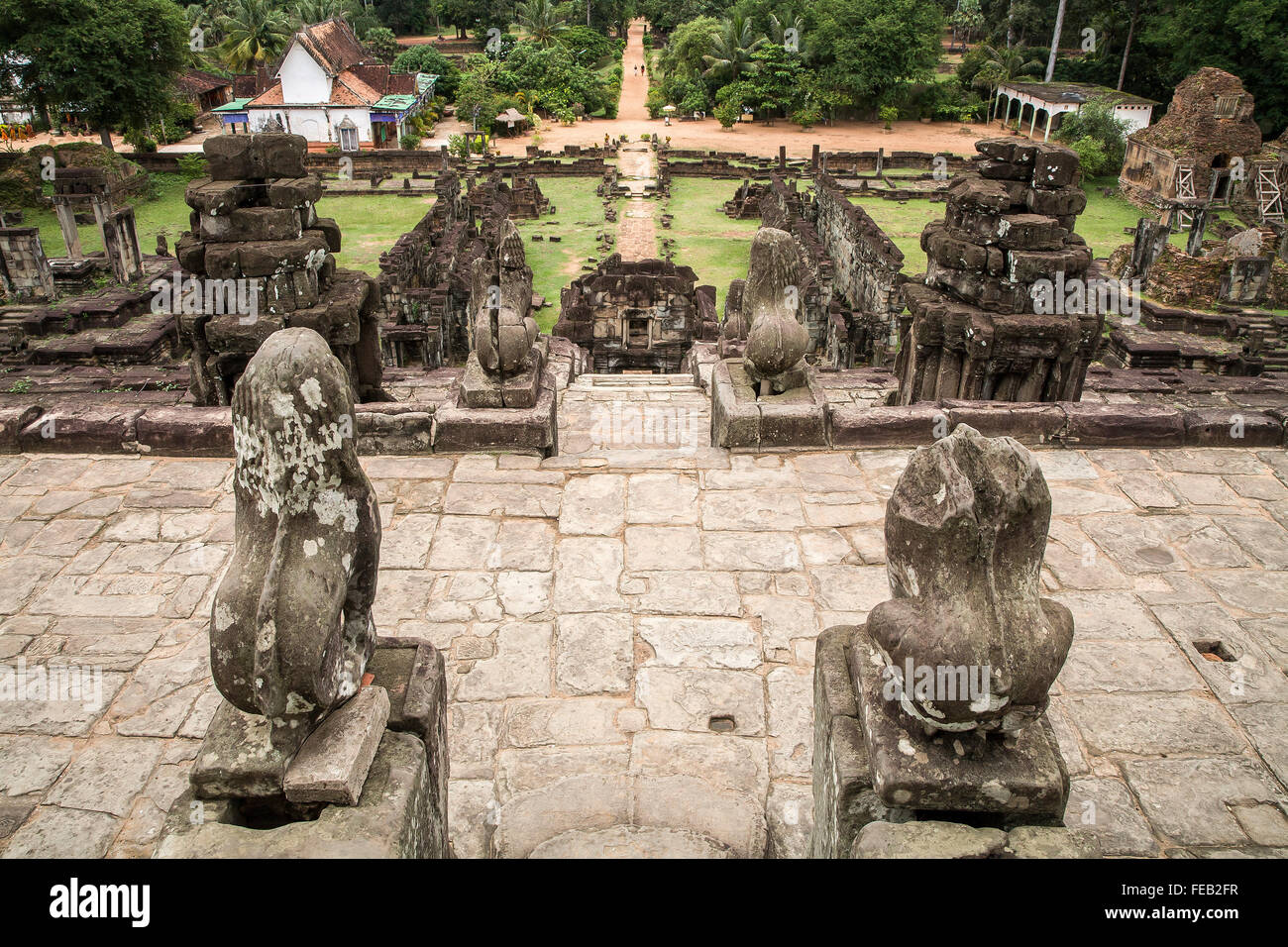 Bakong Temple. Cambodia. Bakong is the first temple mountain of sandstone constructed by rulers ...