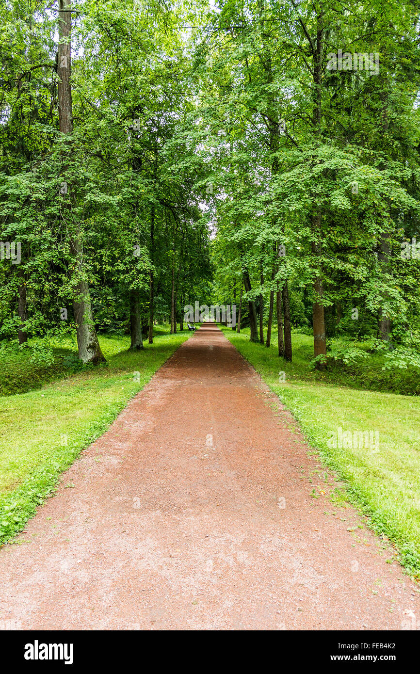 Beautiful park path Stock Photo - Alamy