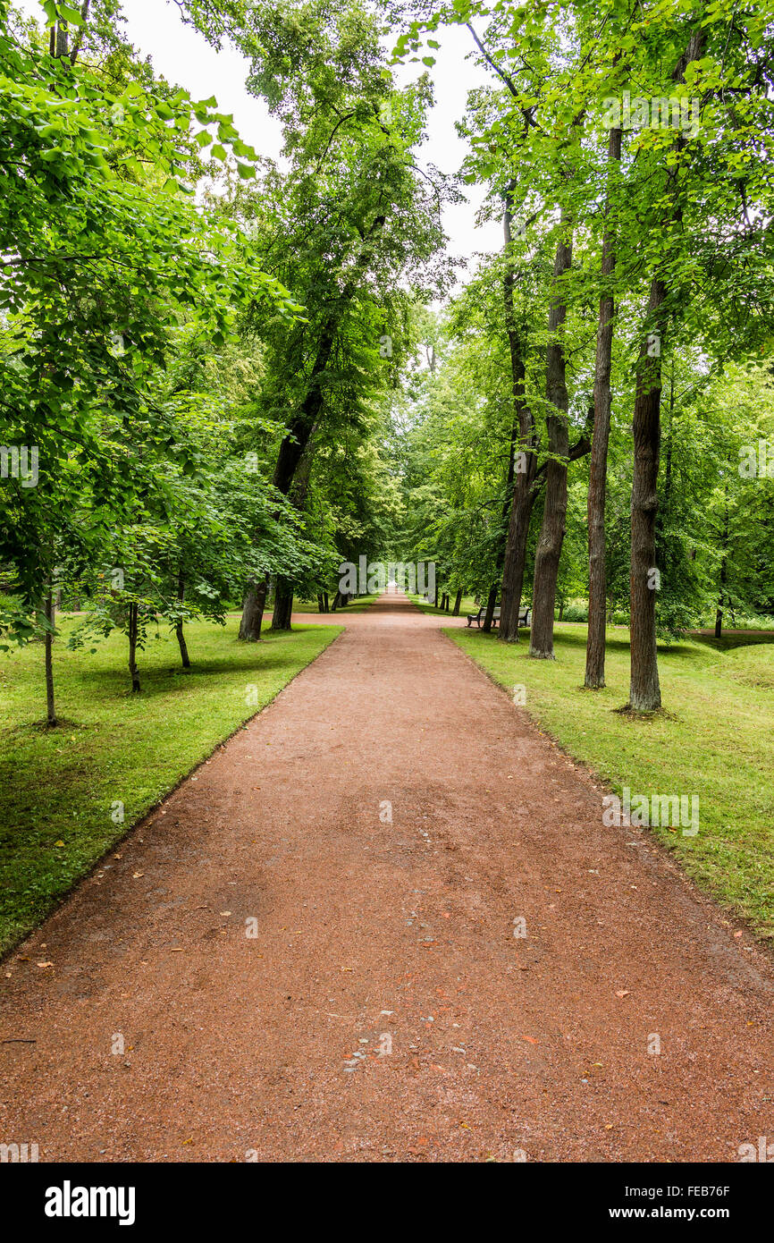 Beautiful park path Stock Photo - Alamy