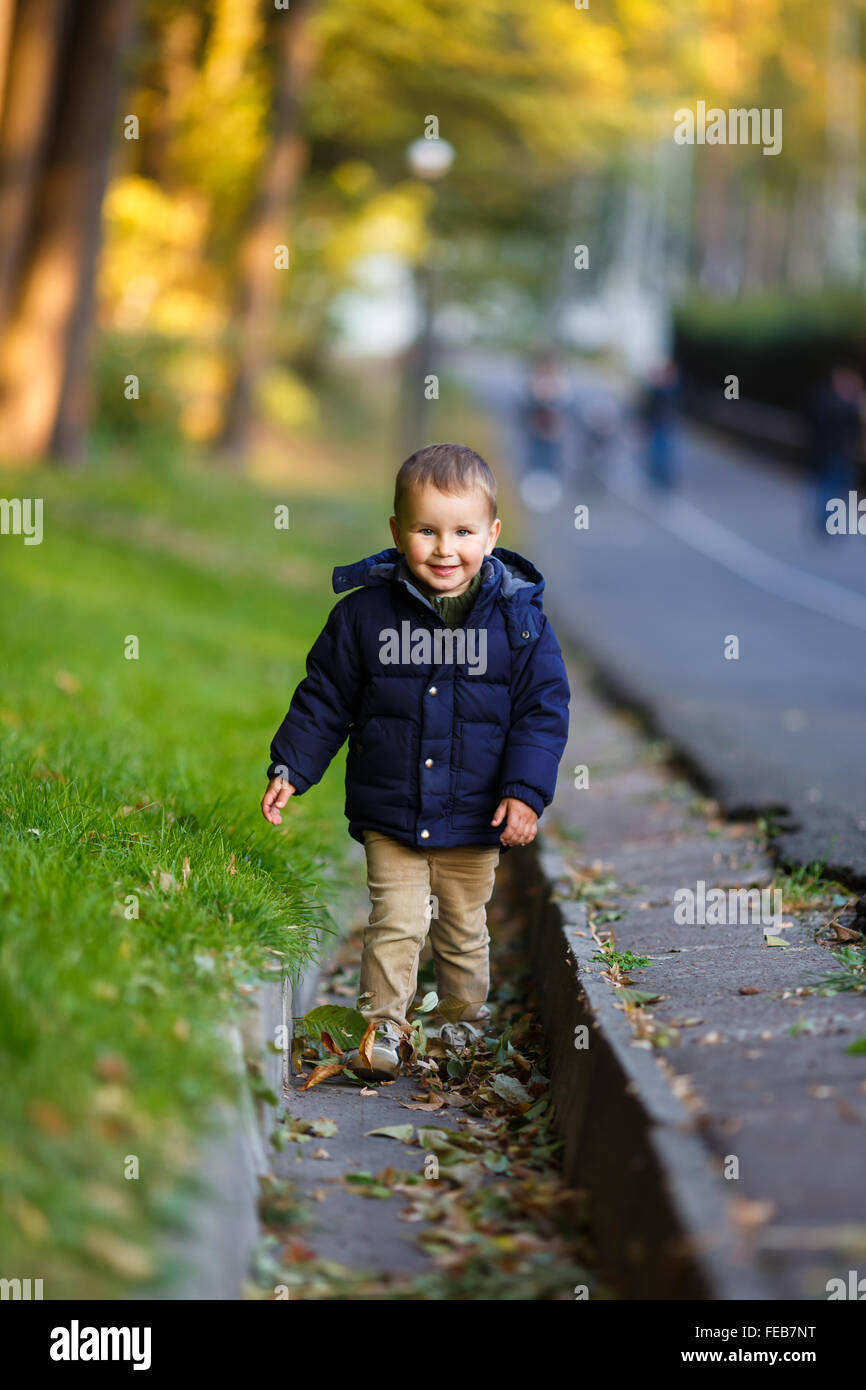 Child walking a path hi-res stock photography and images - Alamy