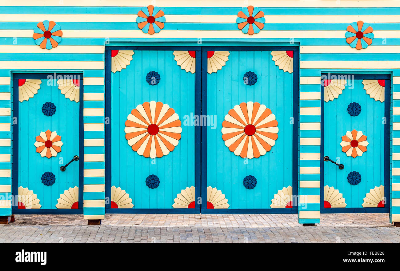 Colourful rural gates Stock Photo - Alamy