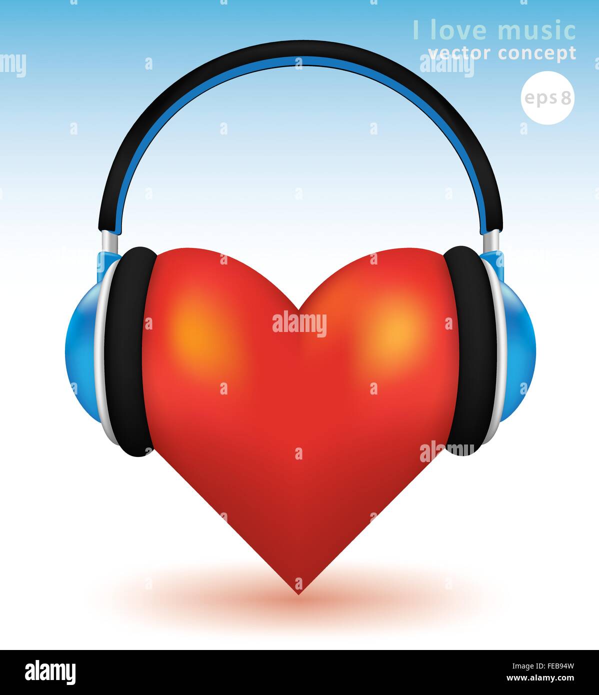I love music high detailed 3d vector concept Stock Vector Image & Art ...