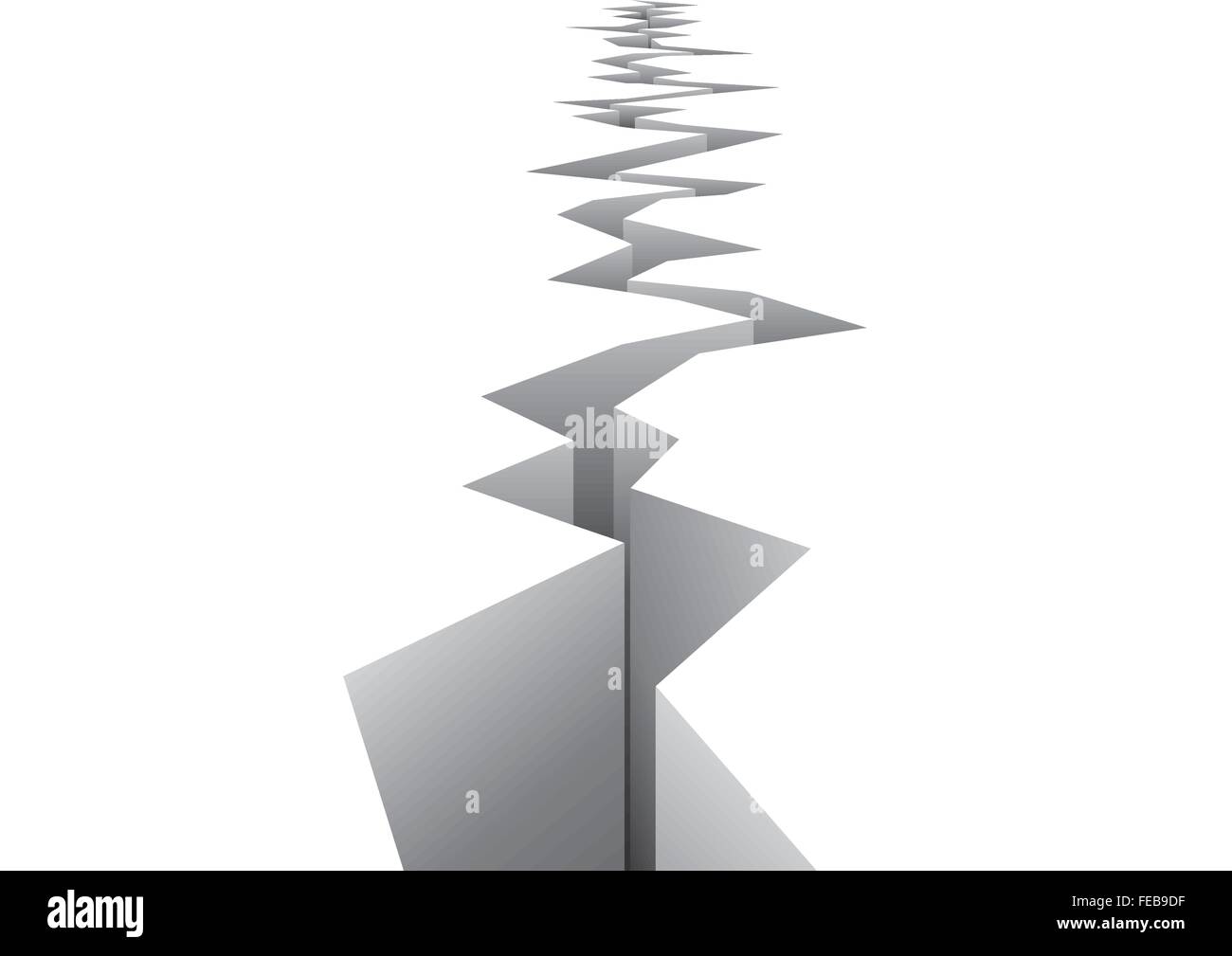 Earthquake crack Stock Vector Images - Alamy