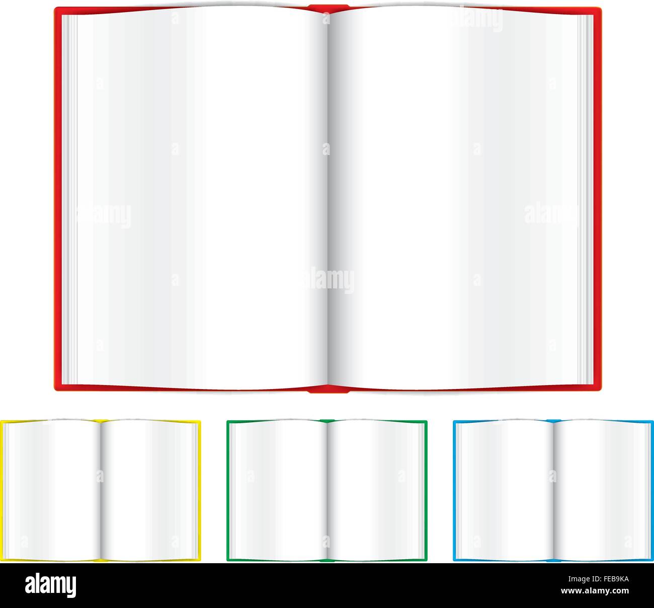 Open book space copy Stock Vector Images - Alamy