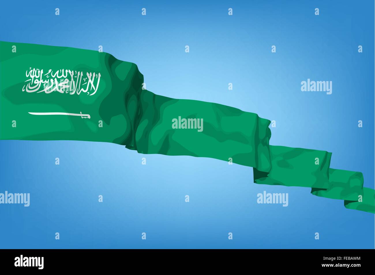Saudi flag Stock Vector Images - Alamy