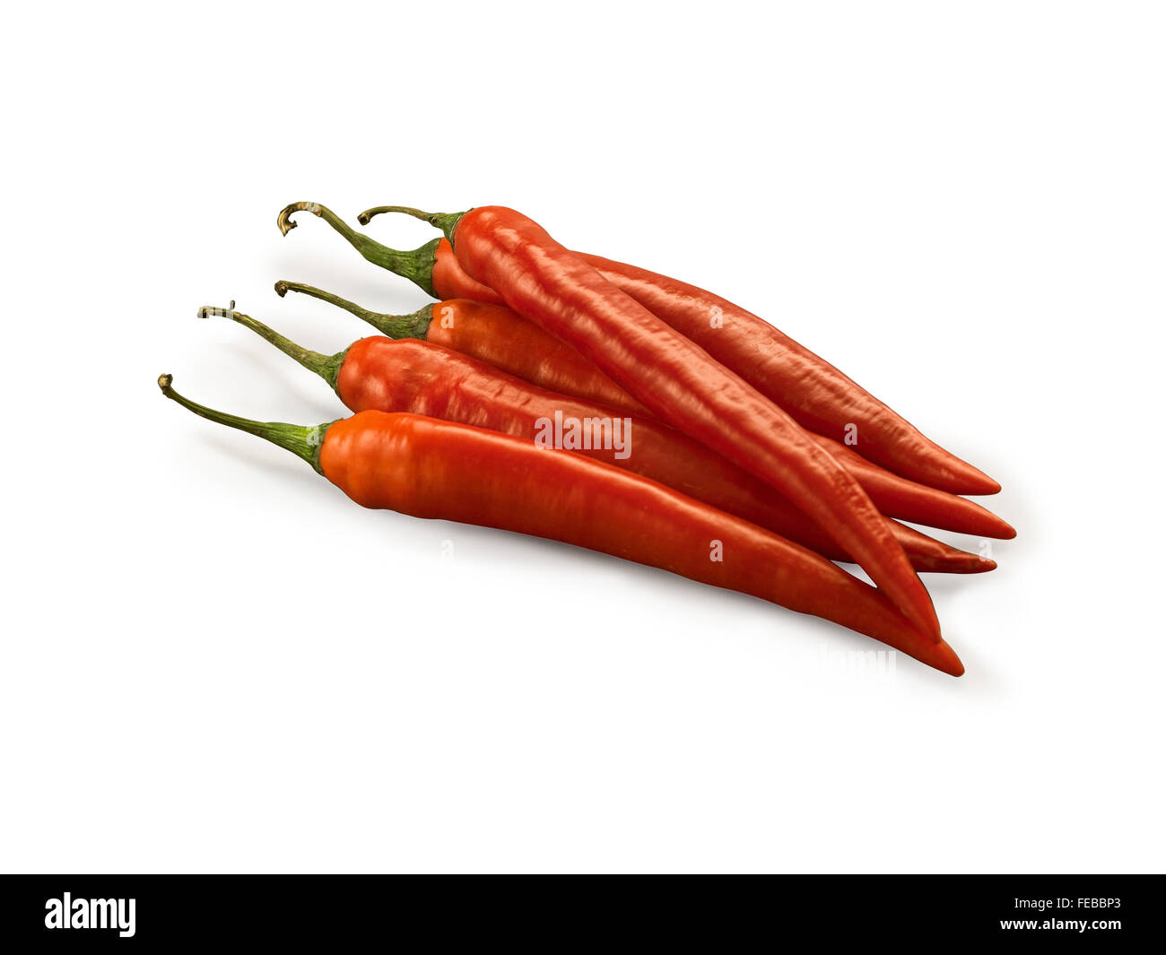 red and green chillies isolated on white background Stock Photo - Alamy