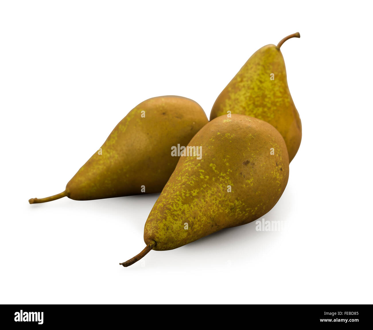 Organic Conference Pears isolated on white Stock Photo - Alamy