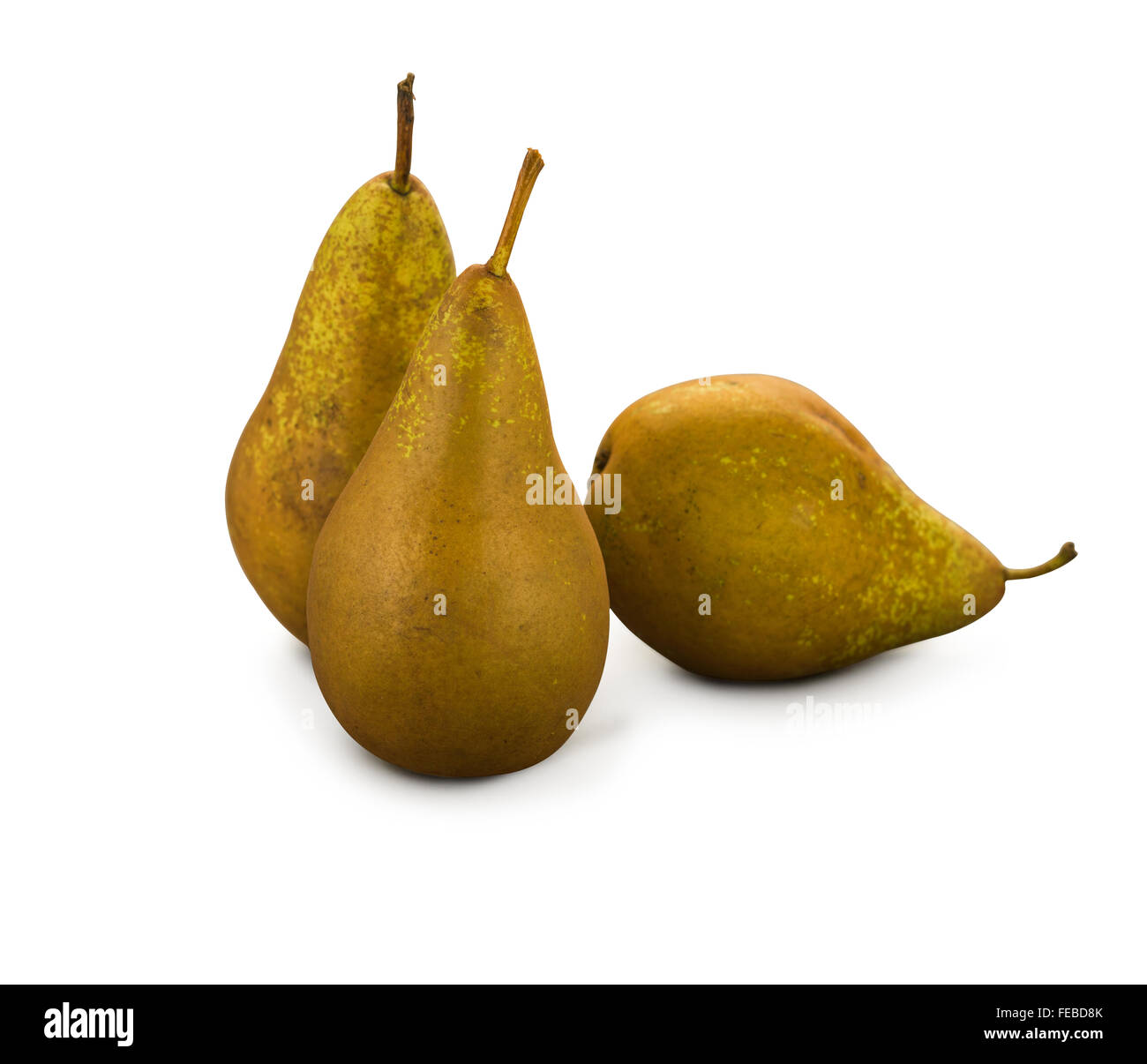 Organic Conference Pears isolated on white Stock Photo - Alamy