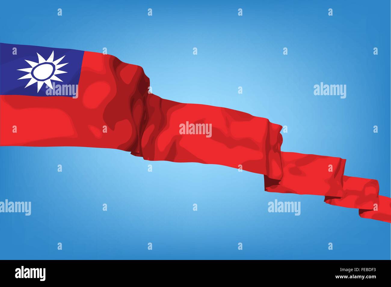 National flag of Taiwan Stock Vector Image & Art - Alamy