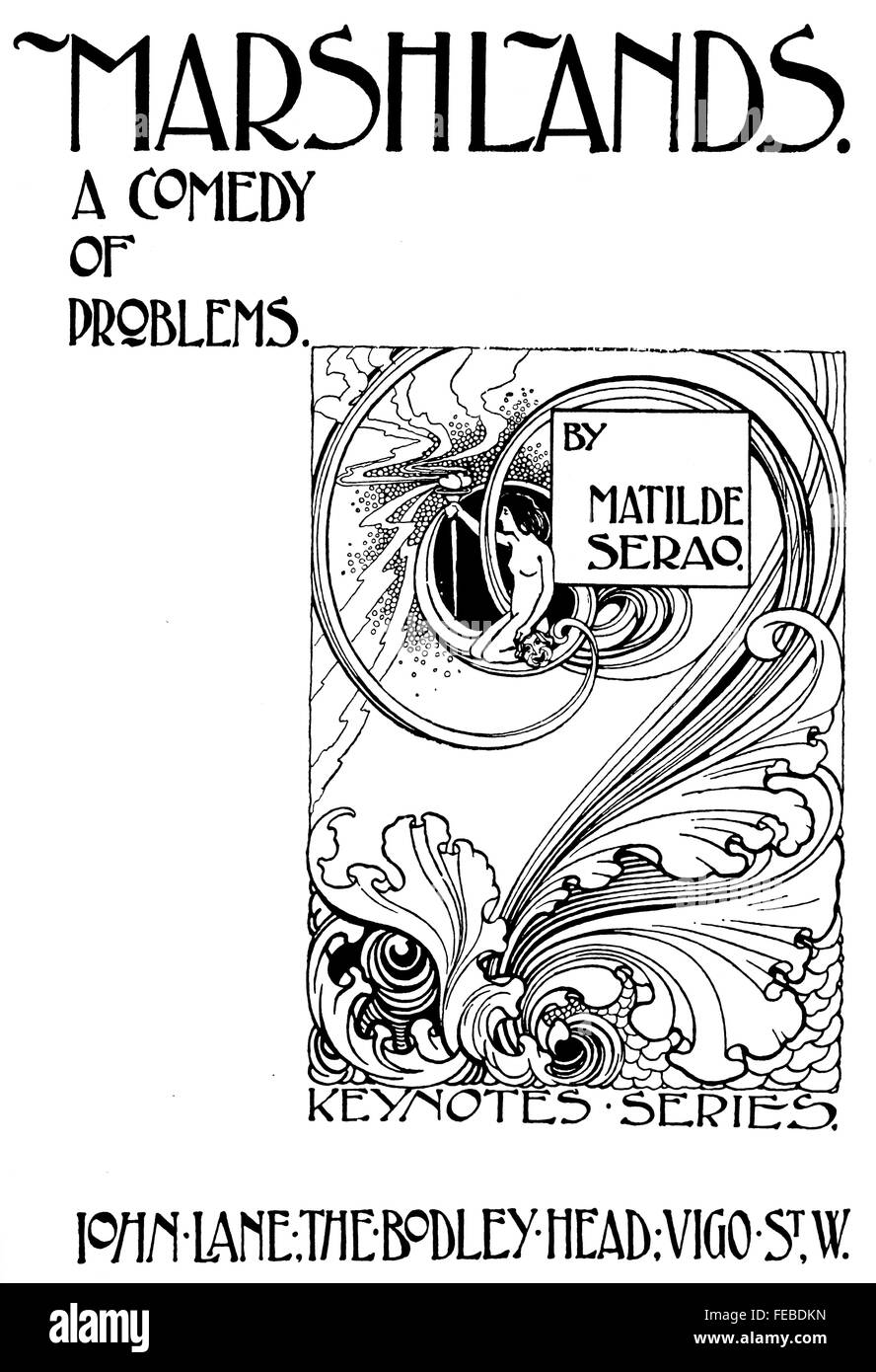 Marshlands, a Comedy of Problems, book title page design, by George M ...