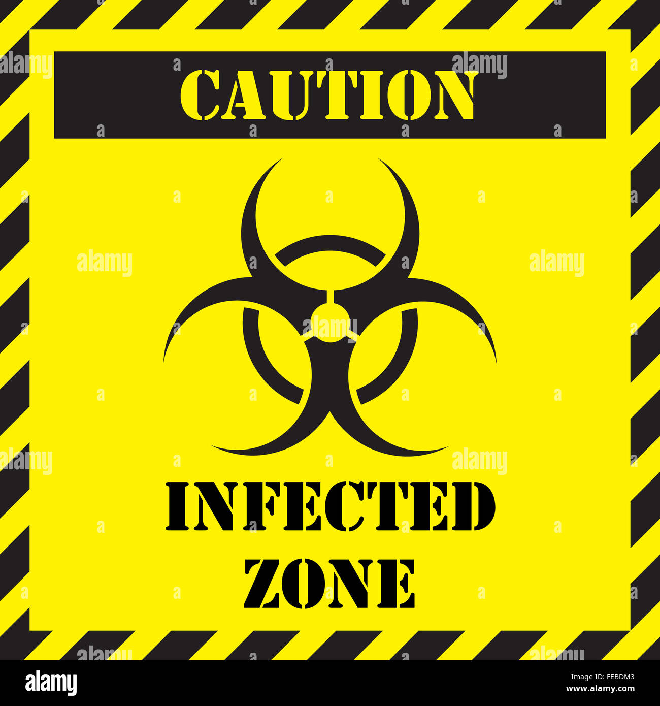 [JPEG] caution infected zone sign Stock Photo - Alamy