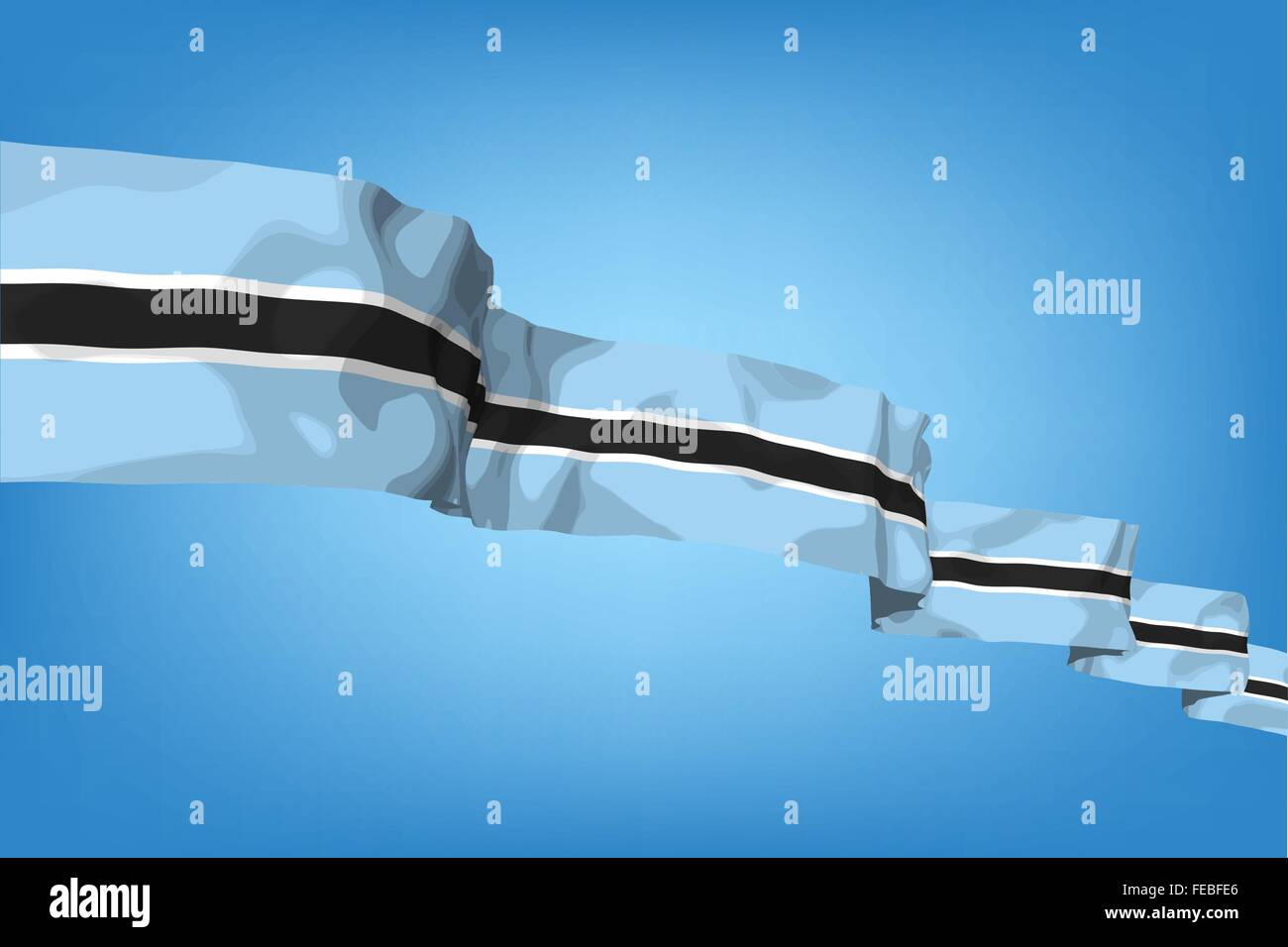 Botswana national flag hi-res stock photography and images - Alamy