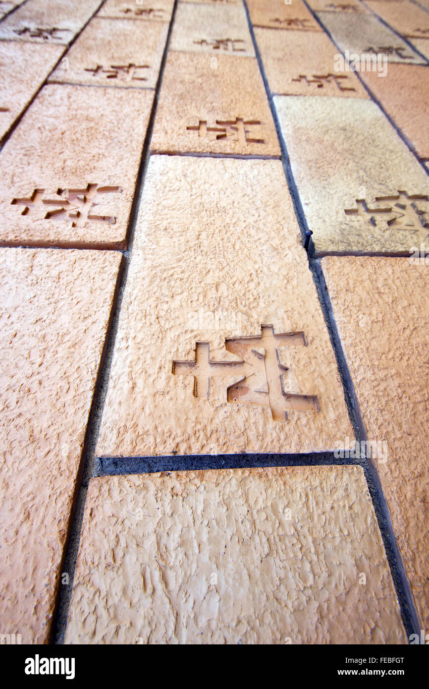 italy old church wall brick in the centre of vergiate varese Stock ...