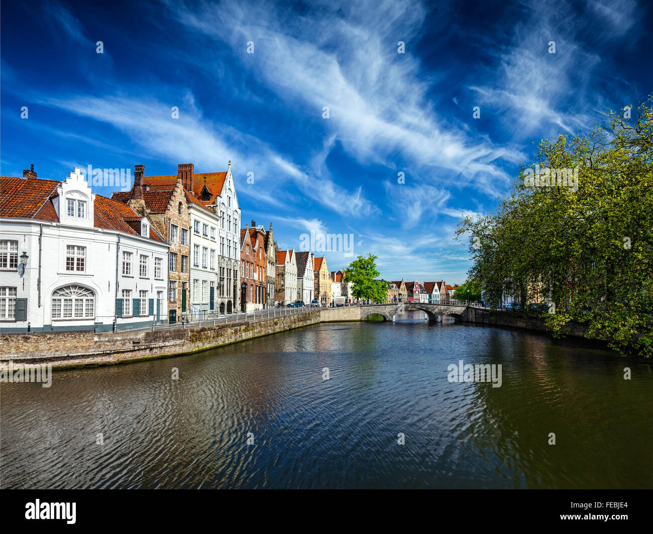 Bruges town view hi-res stock photography and images - Alamy