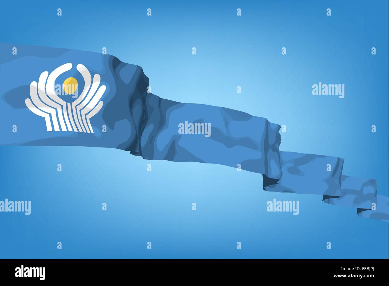 Flag of the Commonwealth of Independent States Stock Vector Image & Art ...