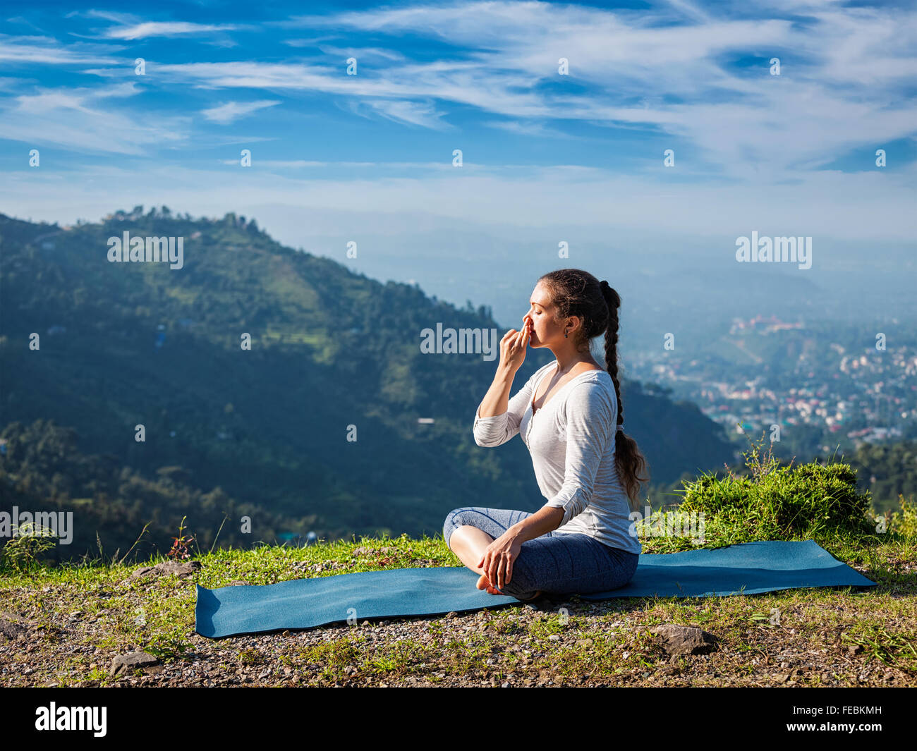 Pranayama hi-res stock photography and images - Alamy