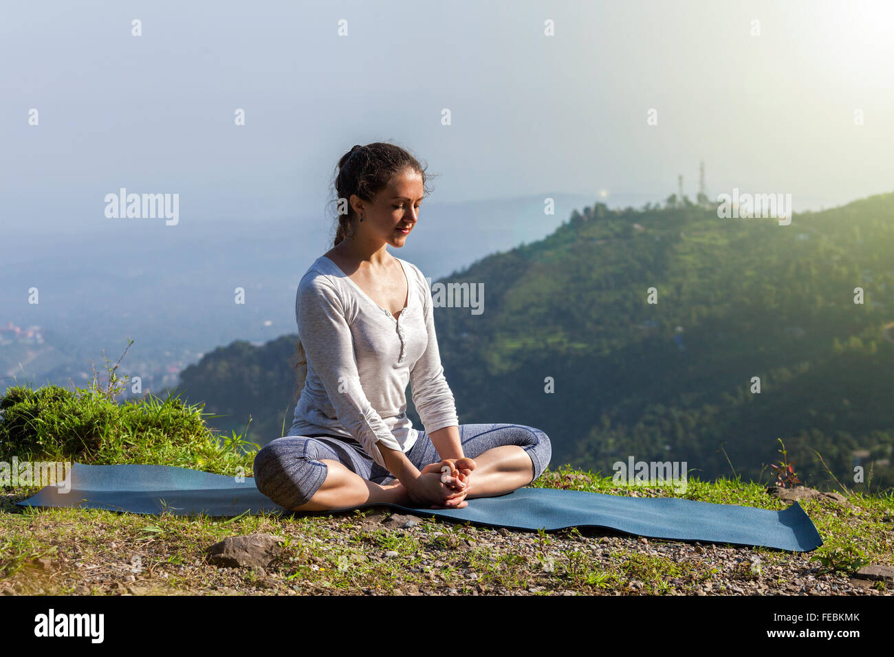 Baddha konasana hi-res stock photography and images - Alamy