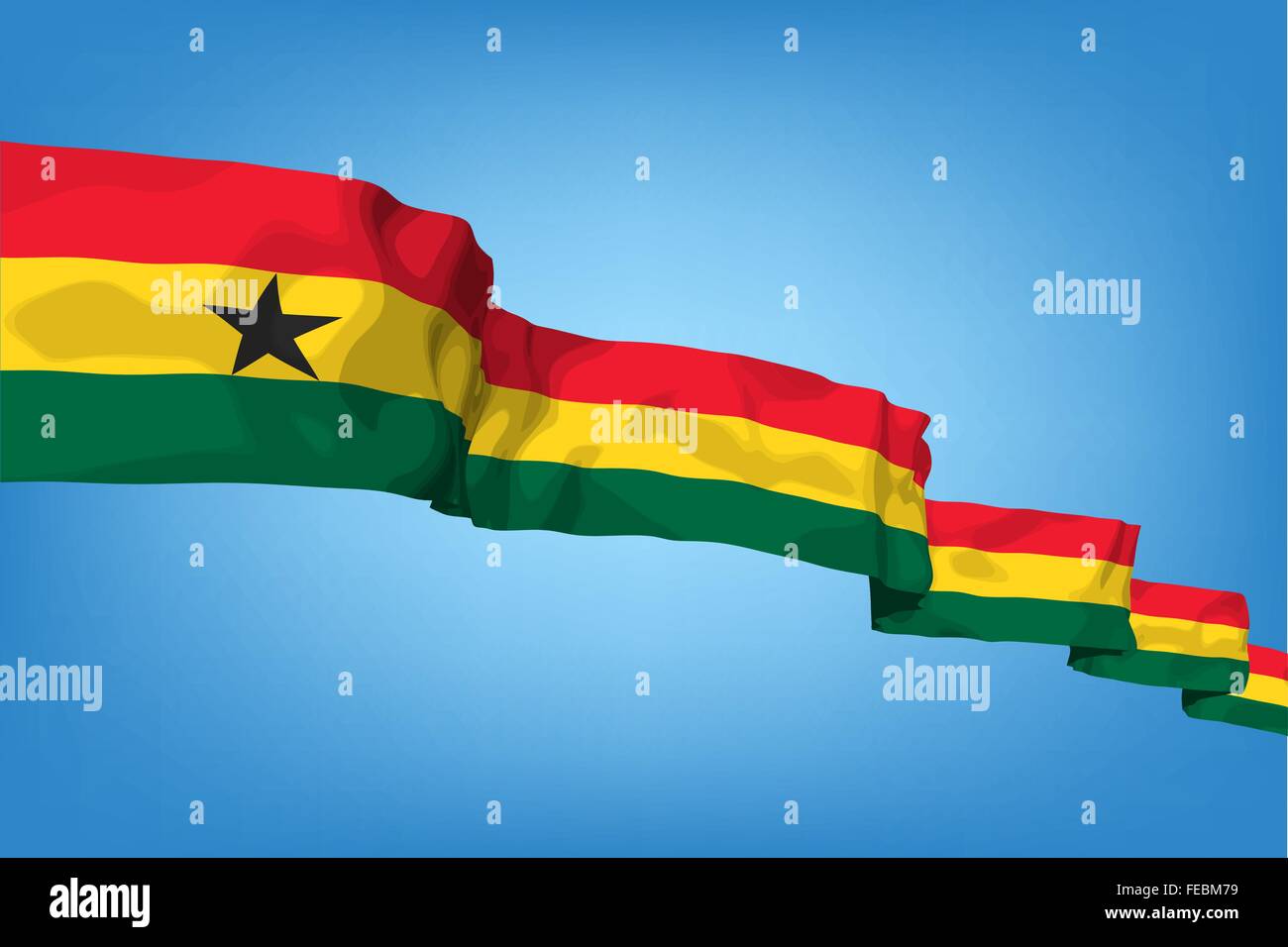 National flag of Ghana Stock Vector Image & Art - Alamy