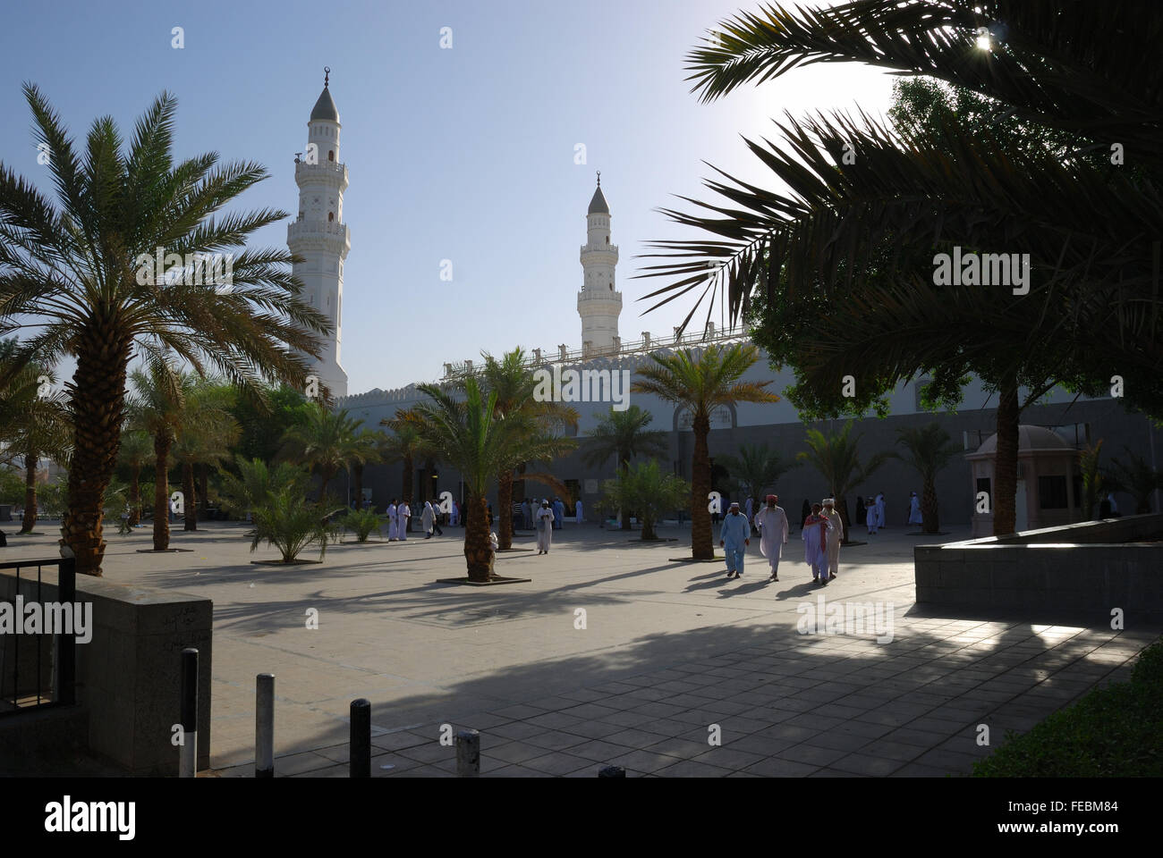 Masjid Quba, the very first Mosque that was built, Medina, Saudi Arabia ...