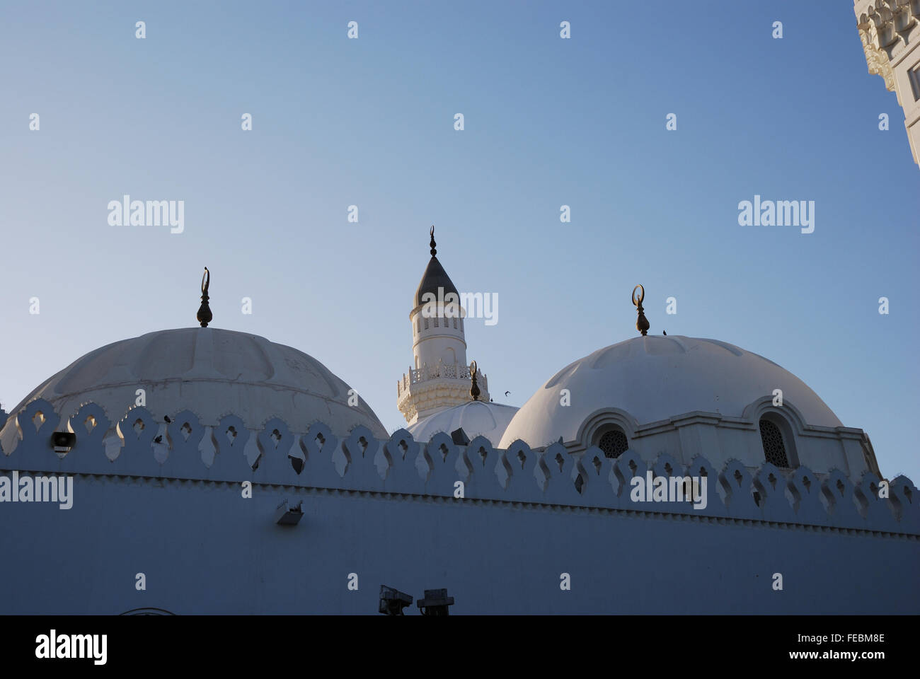 Masjid Quba, the very first Mosque that was built, Medina, Saudi Arabia ...