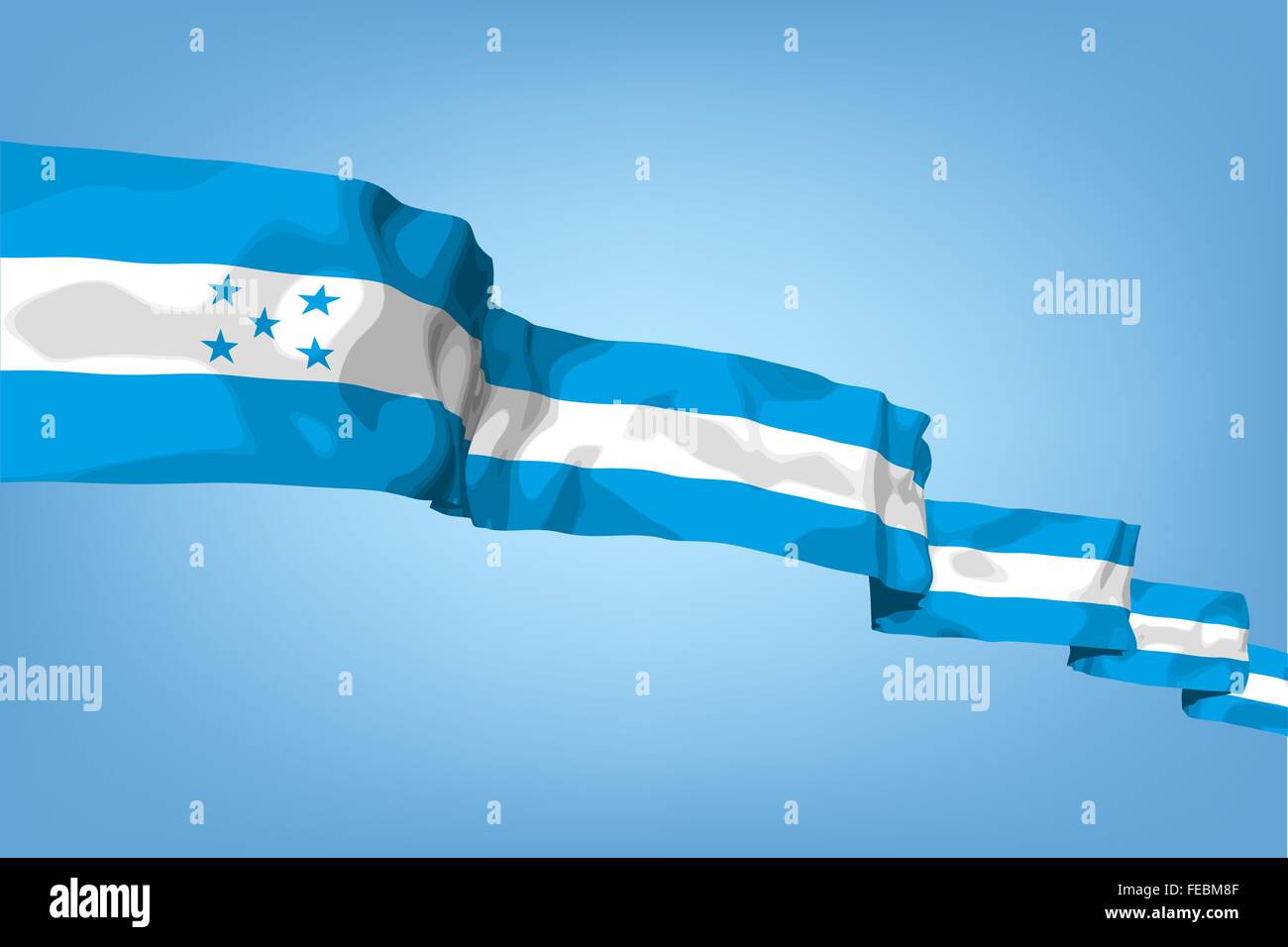 Honduras national flag hi-res stock photography and images - Alamy