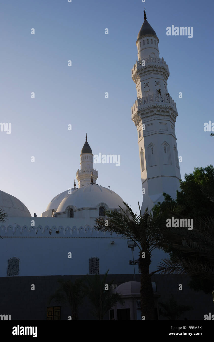 Masjid Quba, the very first Mosque that was built, Medina, Saudi Arabia ...