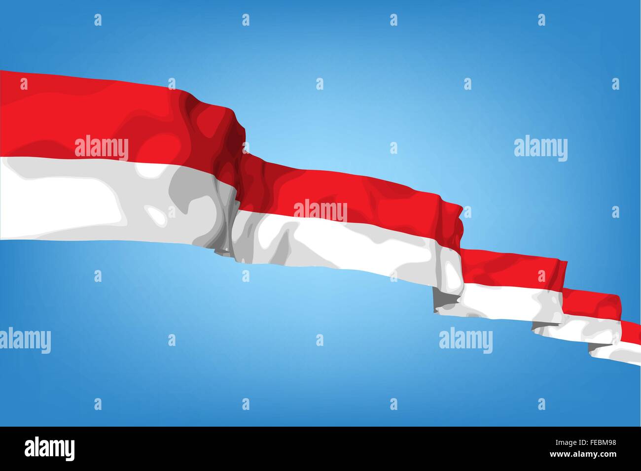 Ribbon flag indonesia celebration Stock Vector Images - Alamy
