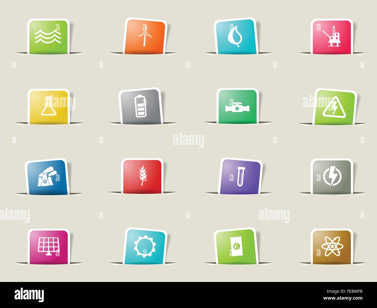 Power generation simply icons Stock Vector Image & Art - Alamy