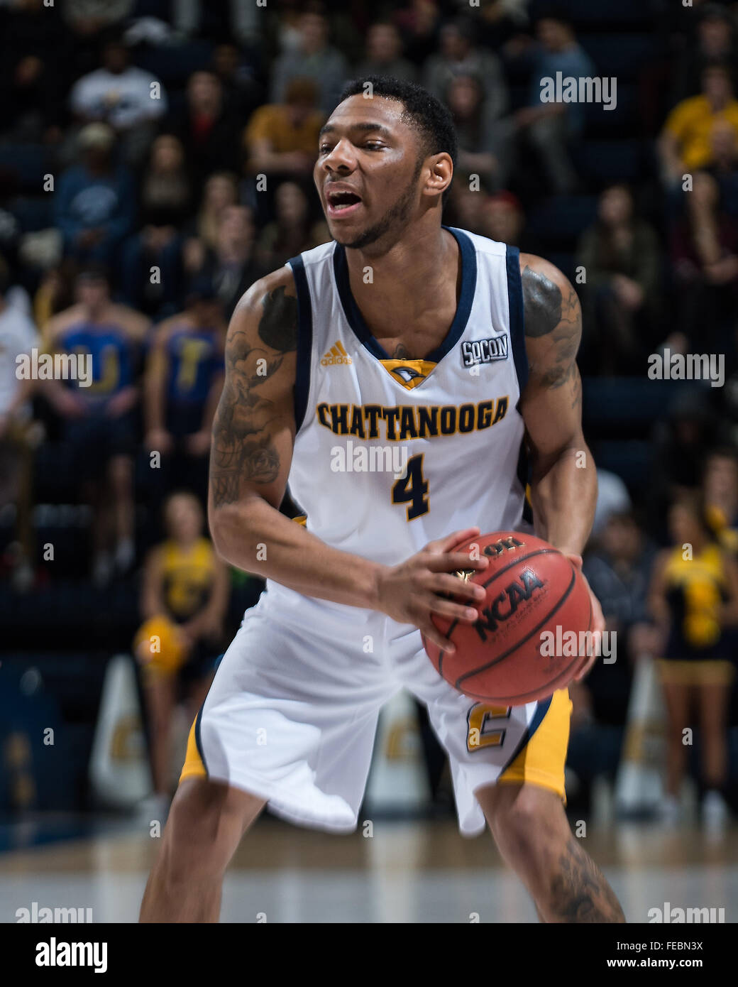 Chattanooga, Tennessee, USA. 04th Feb, 2016. Chattanooga Mocs guard ...