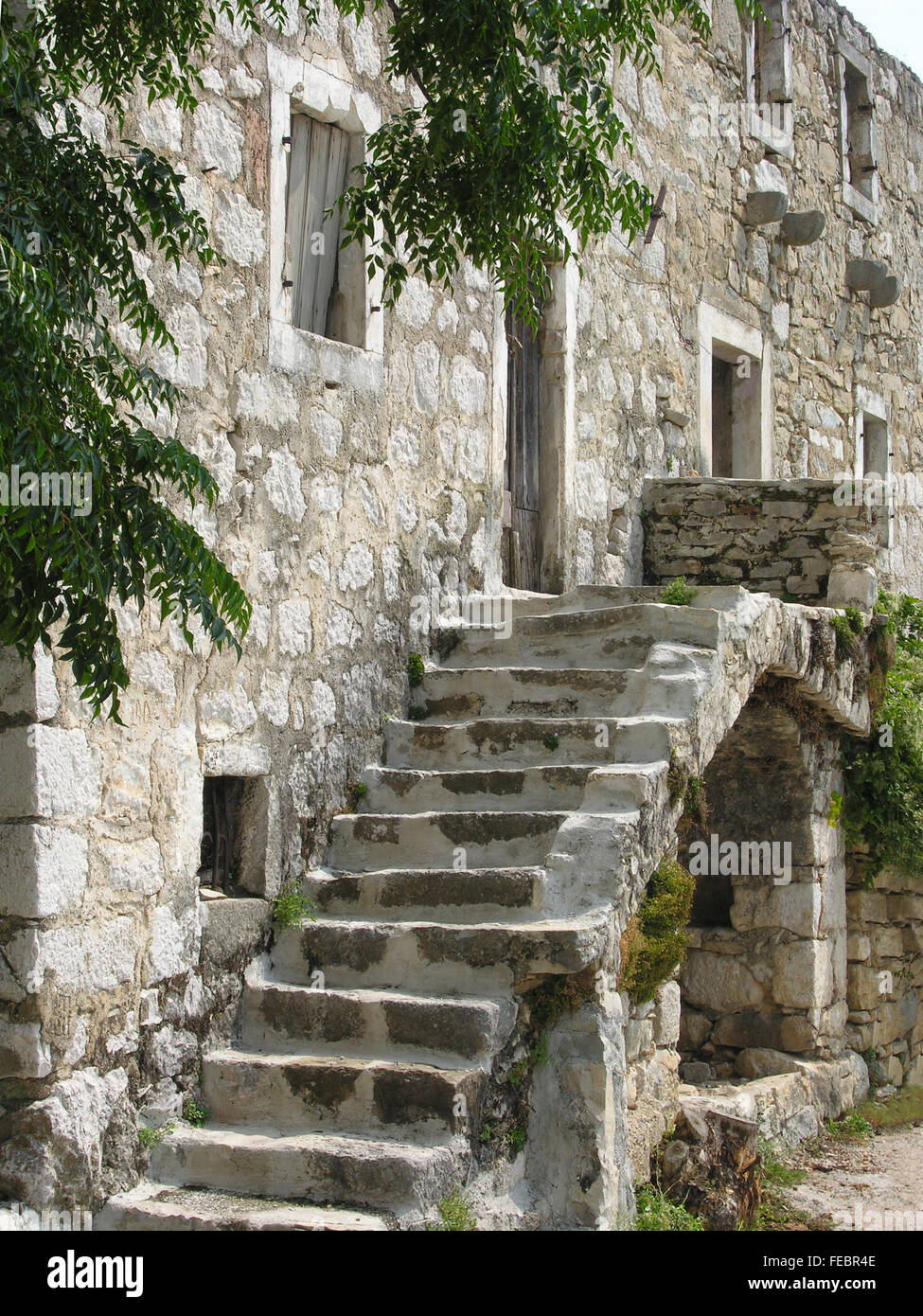 The old stone village hi-res stock photography and images - Alamy