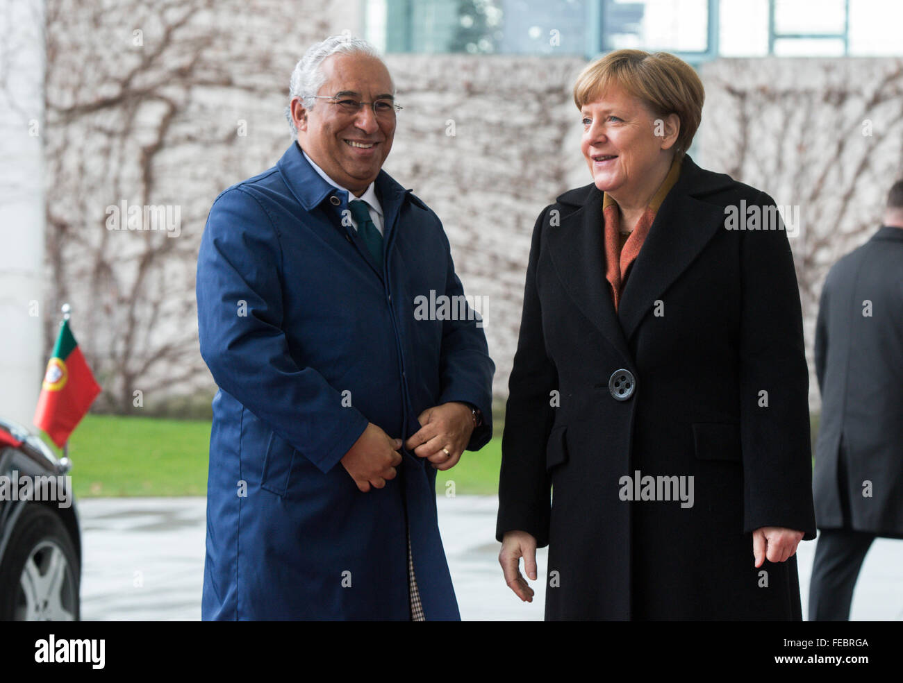 Berlin, Germany. 5th Feb, 2016. Chancellor Angela Merkel (CDU, r ...