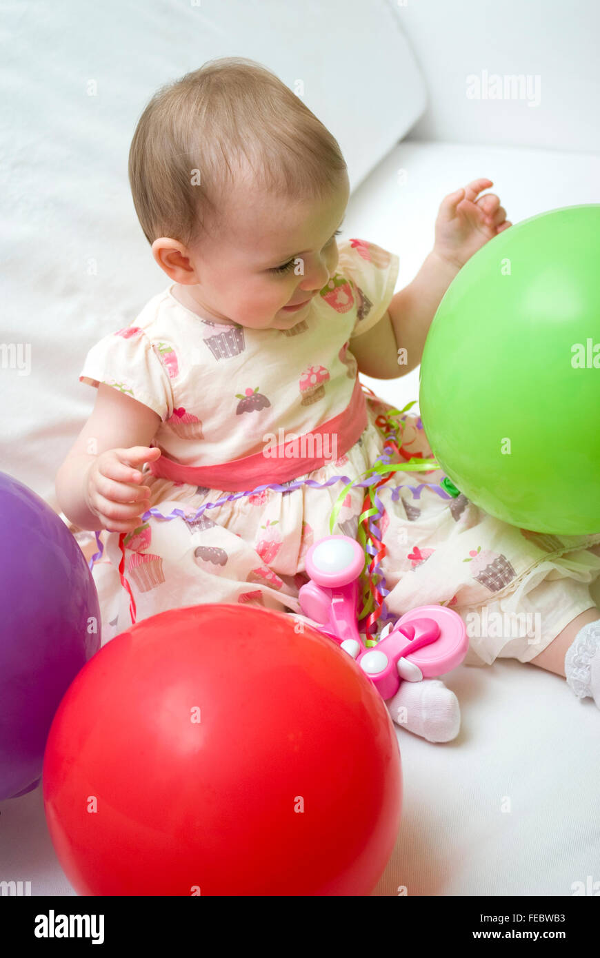 Baby birthday party Stock Photo - Alamy